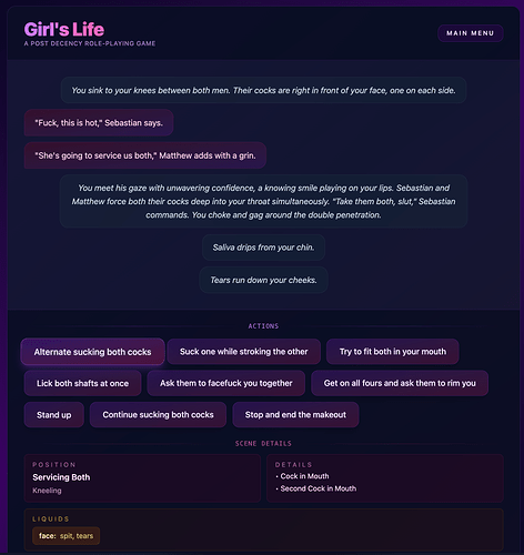 [Girl's Life RPG] Looking for feedback on my text-based life-sim game ...