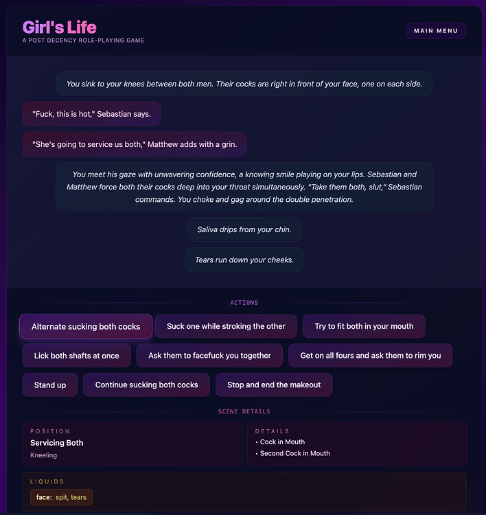 [Girl's Life RPG] Looking for feedback on my text-based life-sim game ...