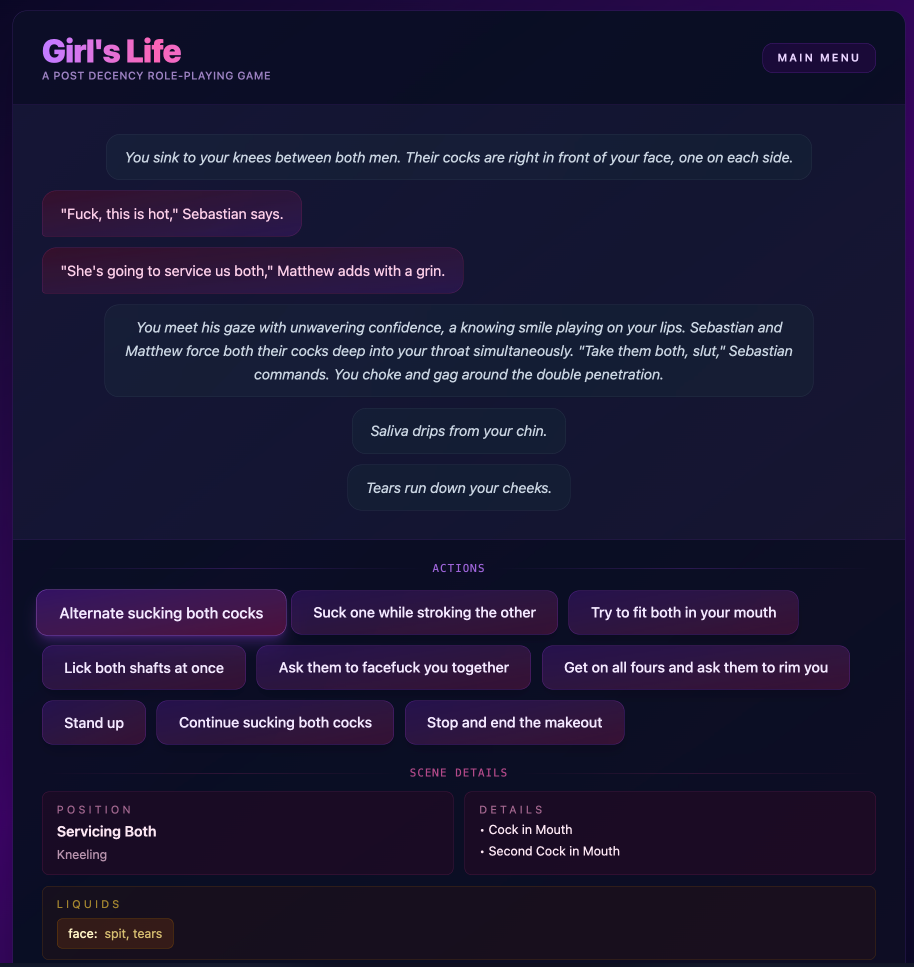 [Girl's Life RPG] Looking for feedback on my text-based life-sim game ...